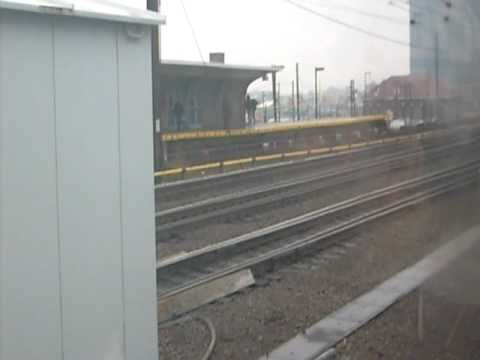 Acela Train at Harrison PATH Station - YouTube