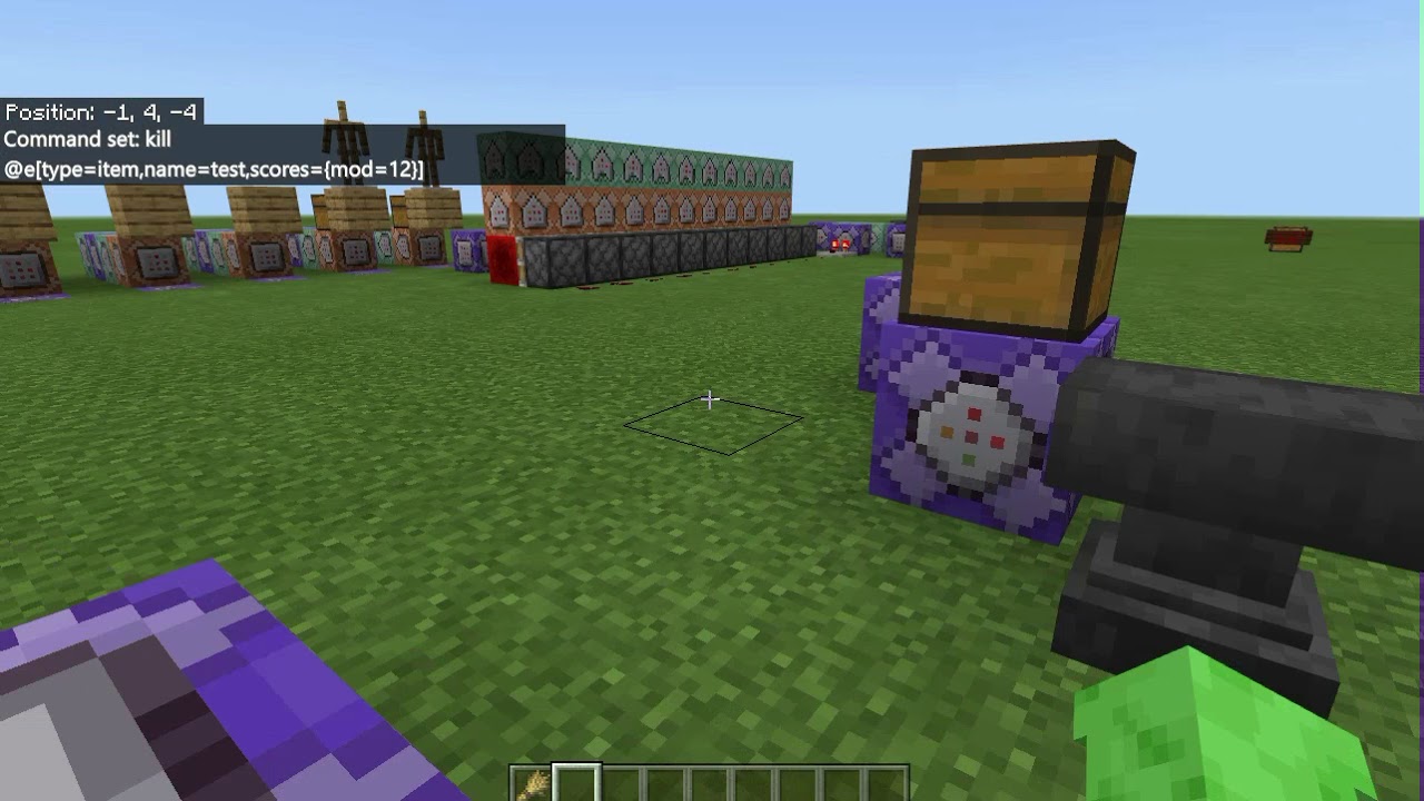 minecraft bedrock edition custom staff command - YouTube