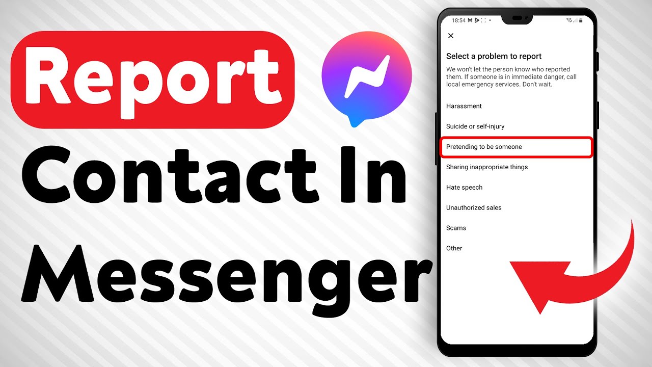 How To Report A Contact In Messenger - Full Guide - YouTube