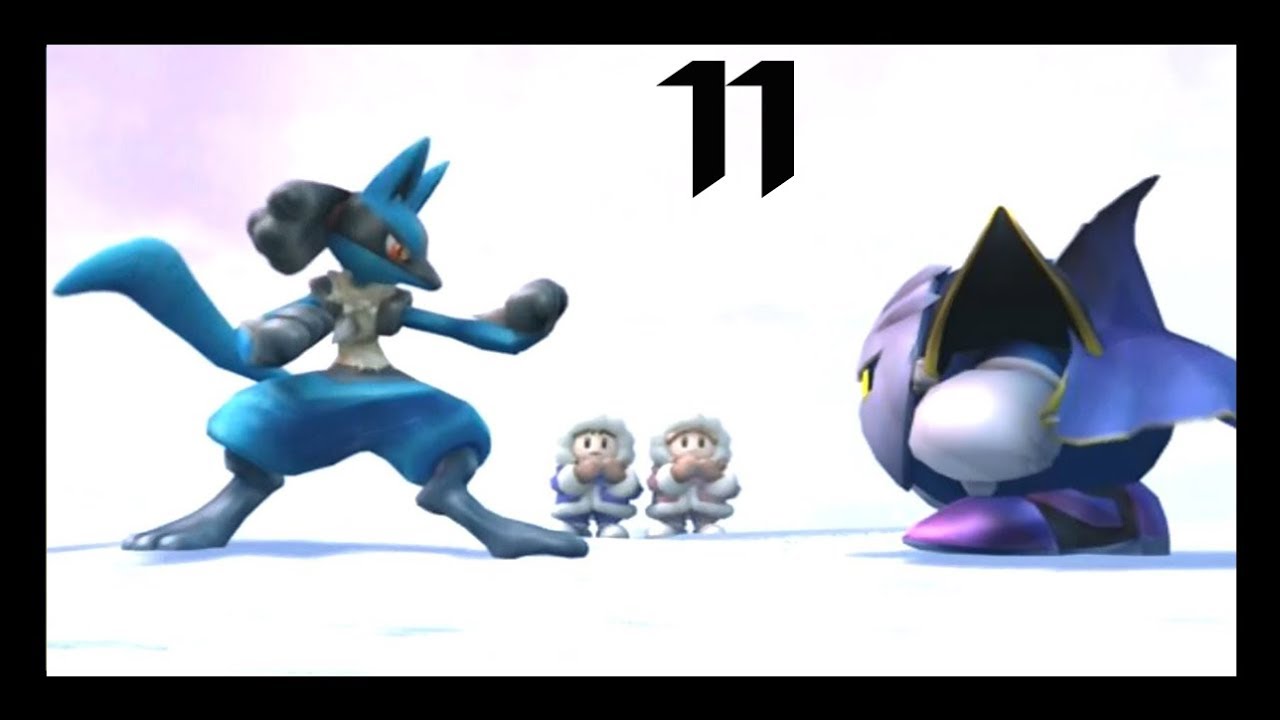 Super Smash Bros Brawl (ModoHistoria)#11 Lucario vs Meta Knight - YouTube