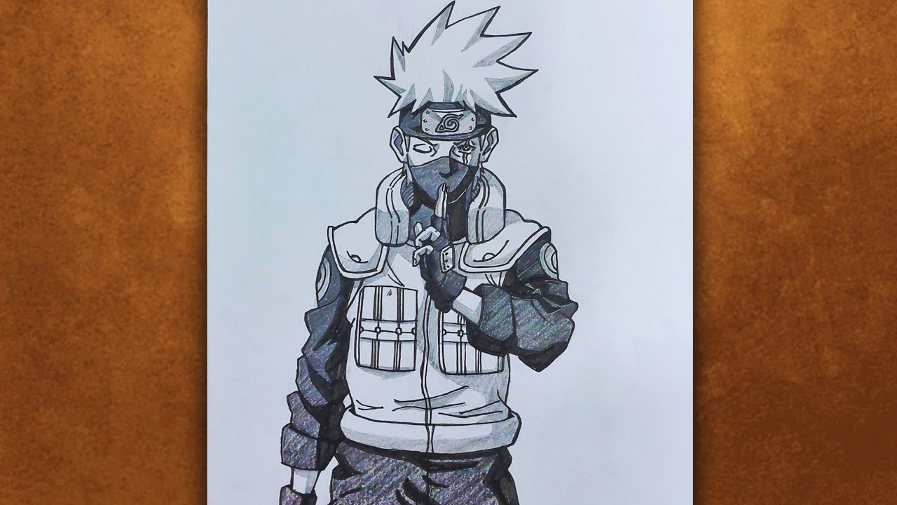 How to draw Kakashi | Naruto | Anime drawing step by step - YouTube