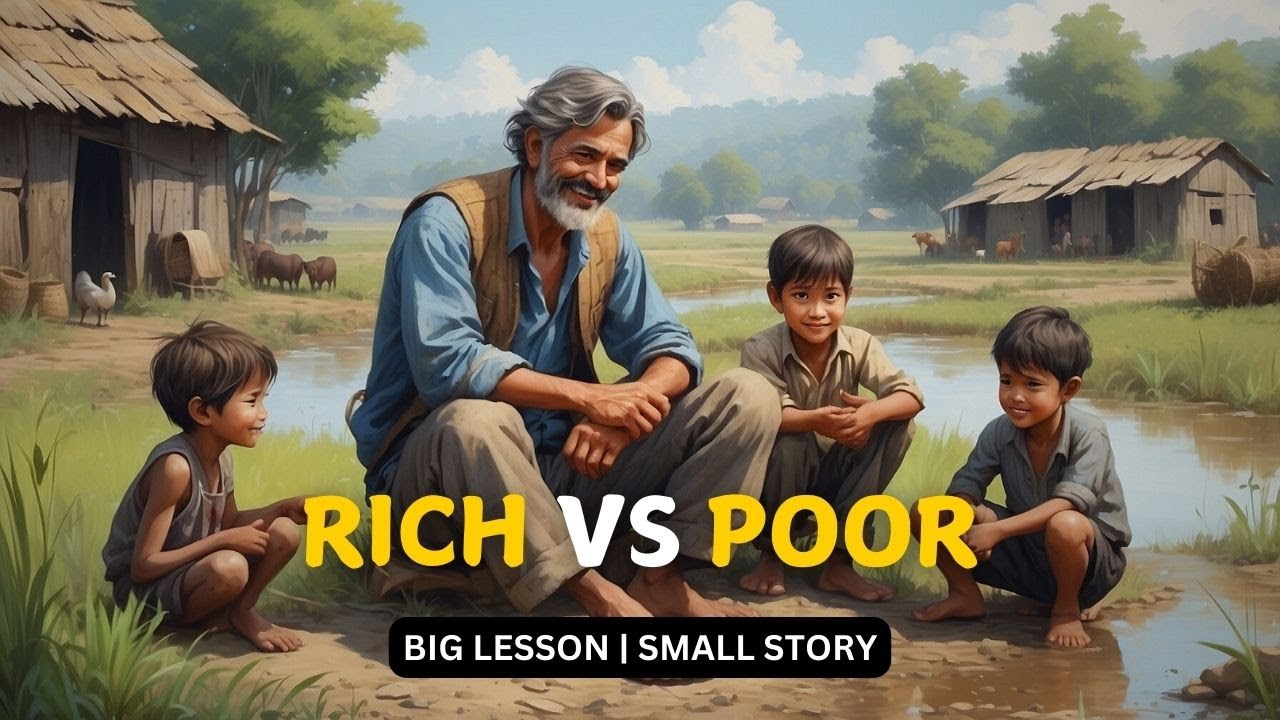 A Rich Father Takes His Son to See How the Poor Live | Moral Story ...