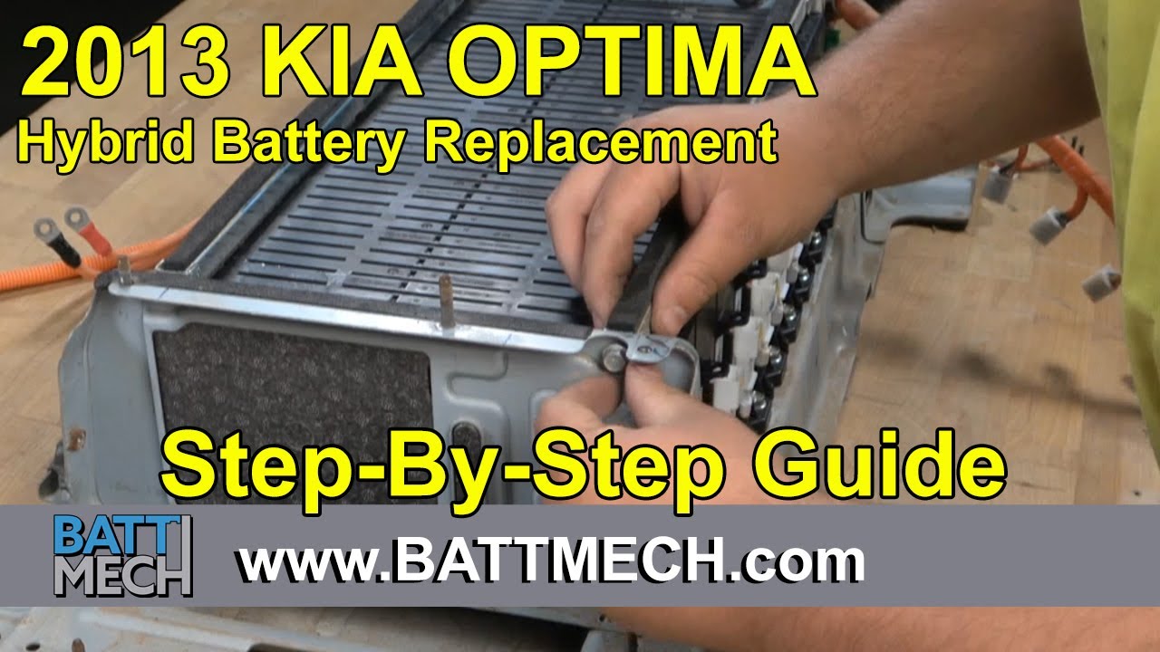 How to Replace/Repair/Fix a 2013 Kia Optima Hybrid Battery Module Pack ...