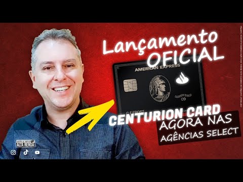 💳SANTANDER LIBERA O CARTÃO AMERICAN EXPRESS CENTURION CARD FEITO DE ...
