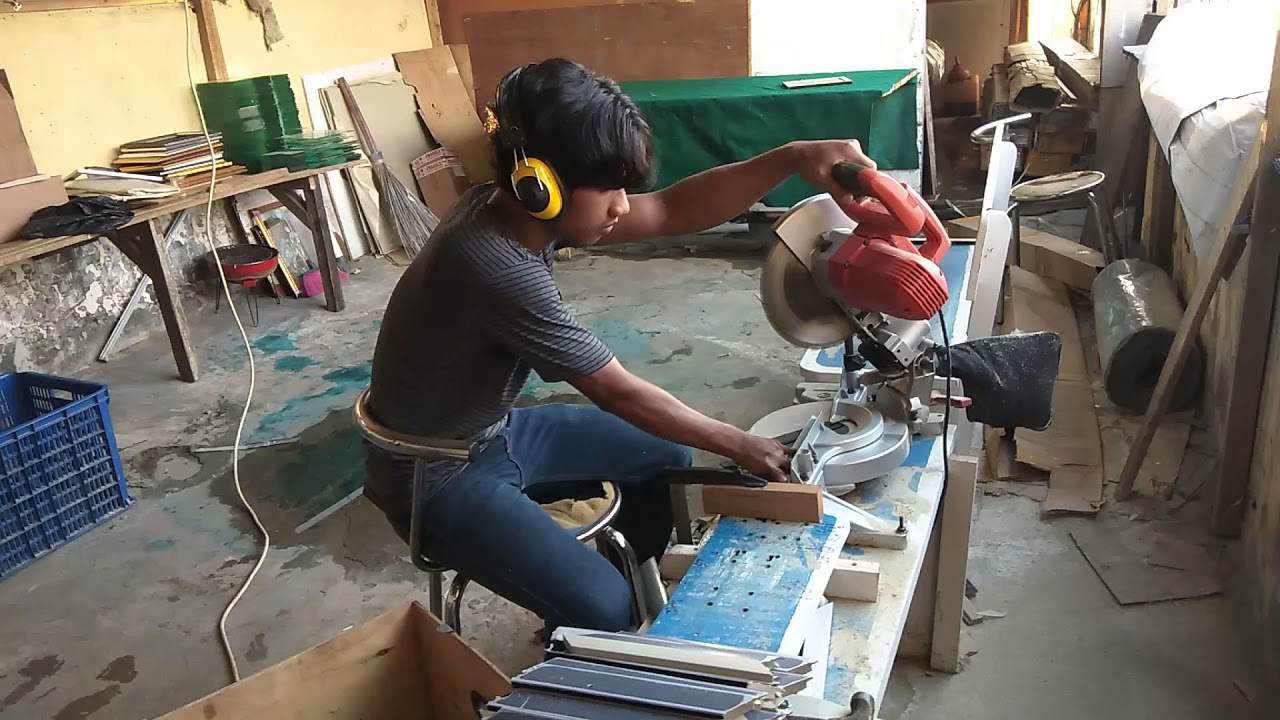 Cara potong siku frame - YouTube