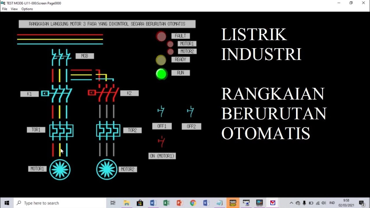 Tutorial program PLC OMRON - LISTRIK INDUSTRI ladder diagram RANGKAIAN ...