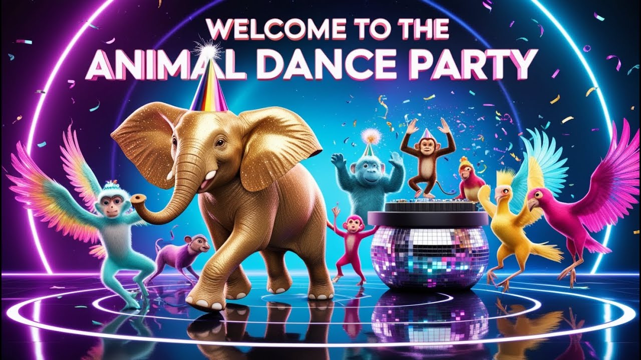 The Animal Dance Party | Fun & Educational Kids Song for Dancing and ...