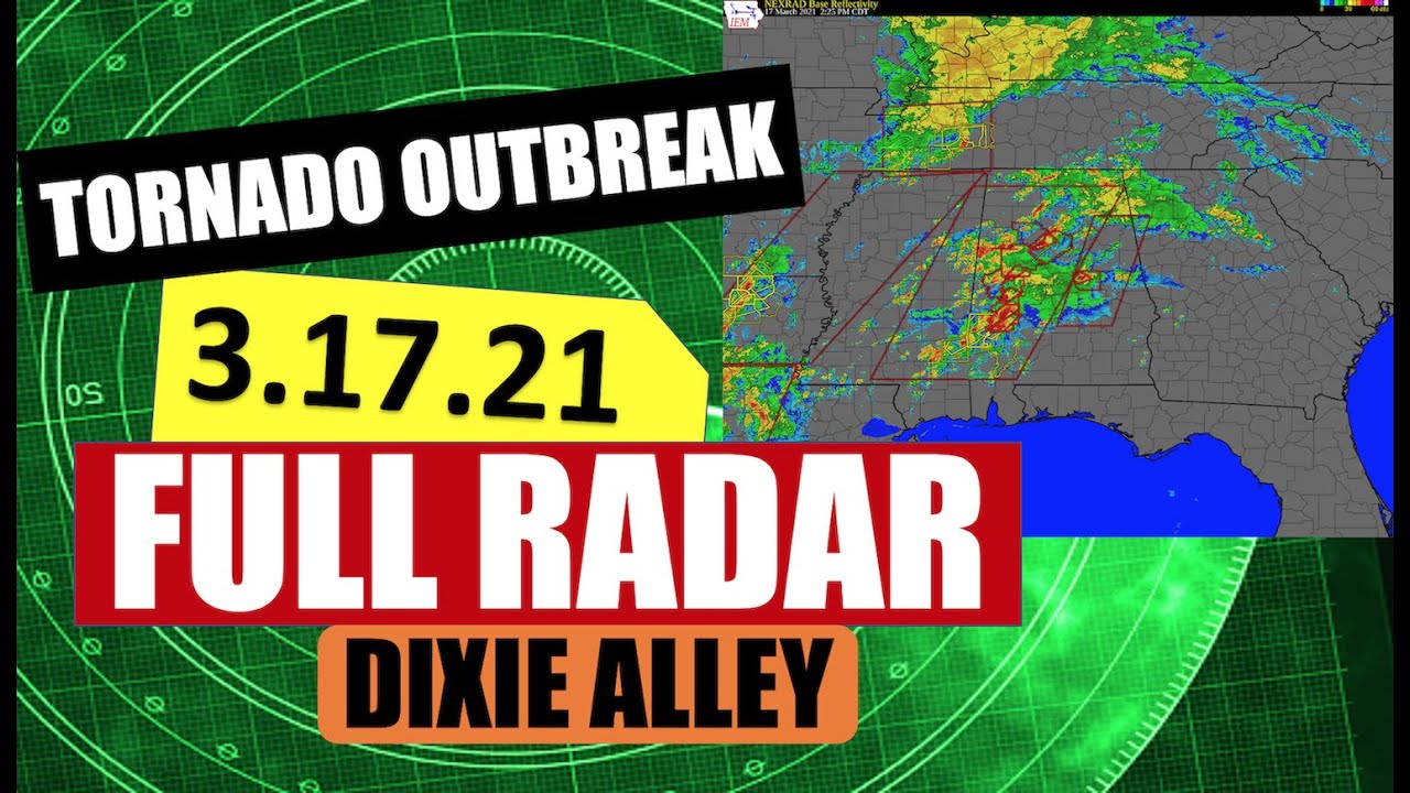 Tornado Outbreak | Full Radar with Warnings | March 17, 2021 - YouTube
