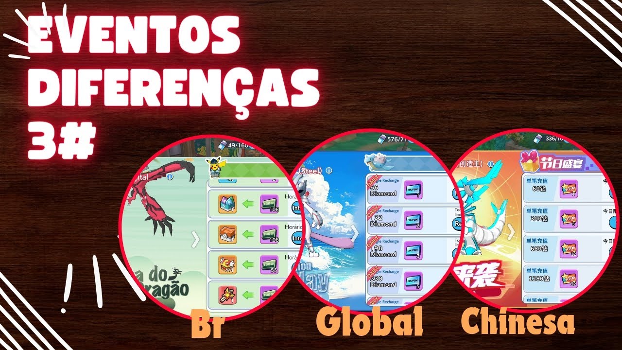 EVENTOS DIFERENÇAS 3# MUNDO ELEMENTAIS/ BACK ALLEY MONSTER/ VERSÃO ...