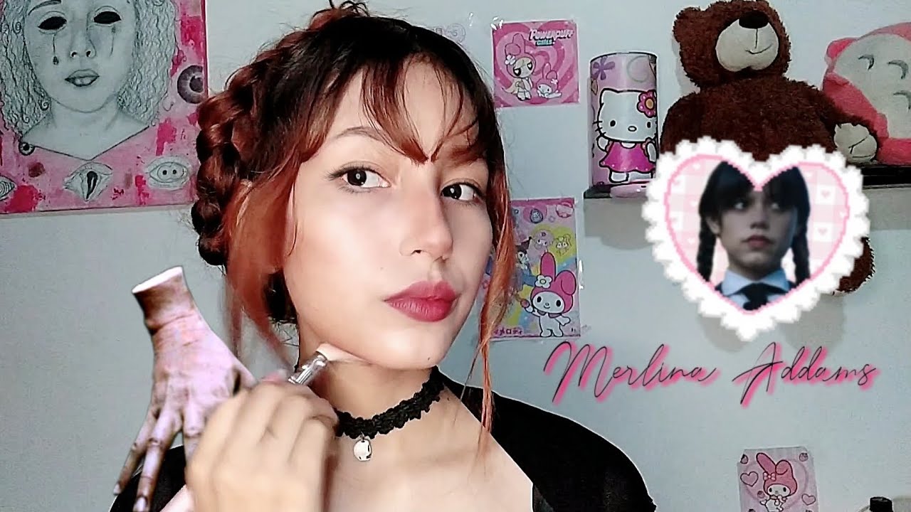 Merlina Addams Make Up and trend | Wednesday Addams 🤍🕯️ - YouTube