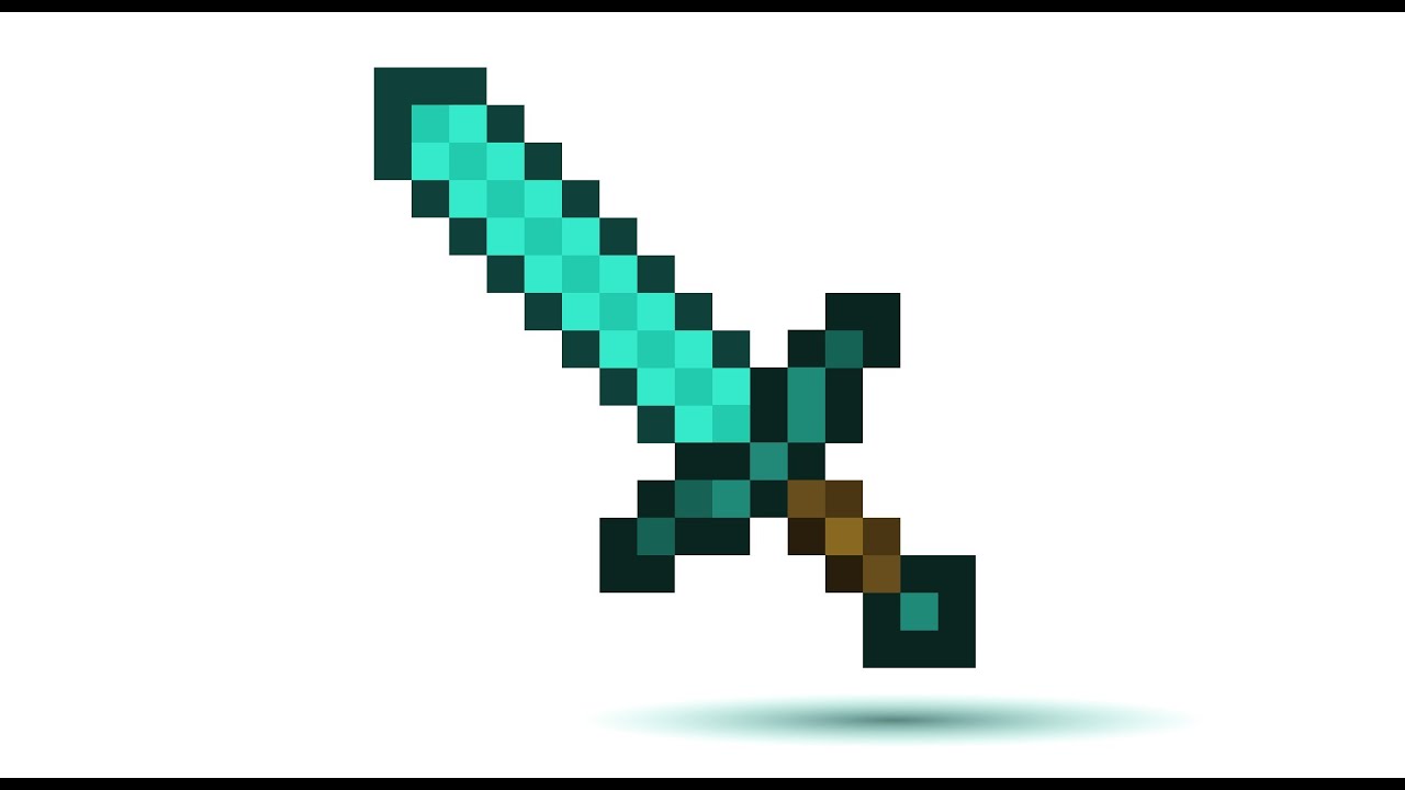 Minecraft sword design in figma | how to design minecraft sword skin ...