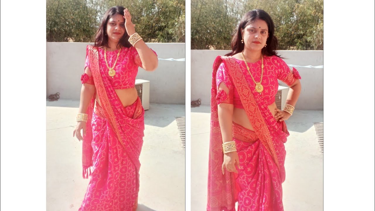 How to wear banarsi silk saree in modern style ||| nivi style silk ...