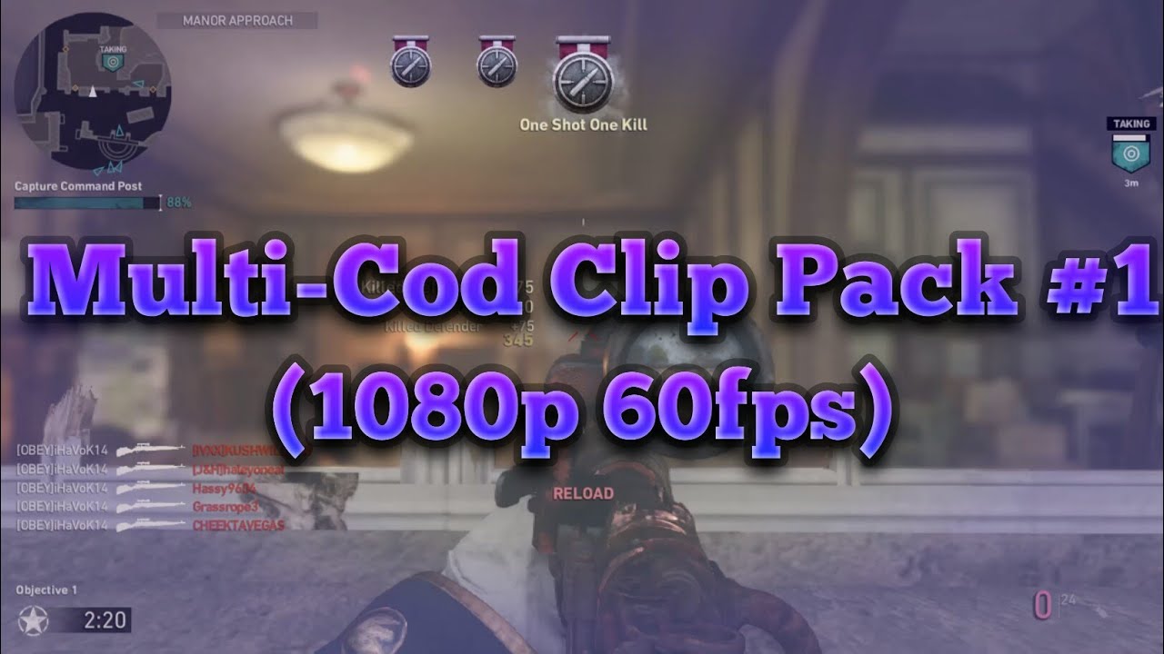 Multi-Cod Clip Pack #1 (1080p 60fps) - YouTube