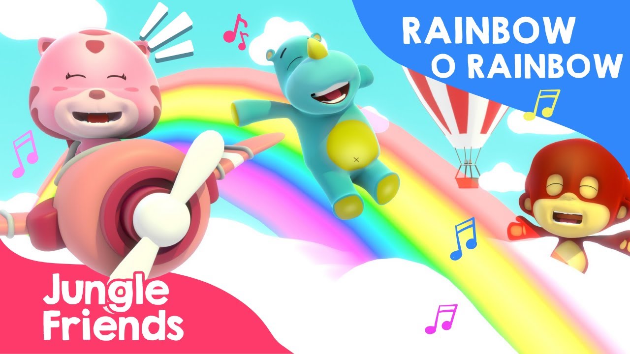 Rainbow O Rainbow - Jungle Friends Nursery Rhymes - YouTube