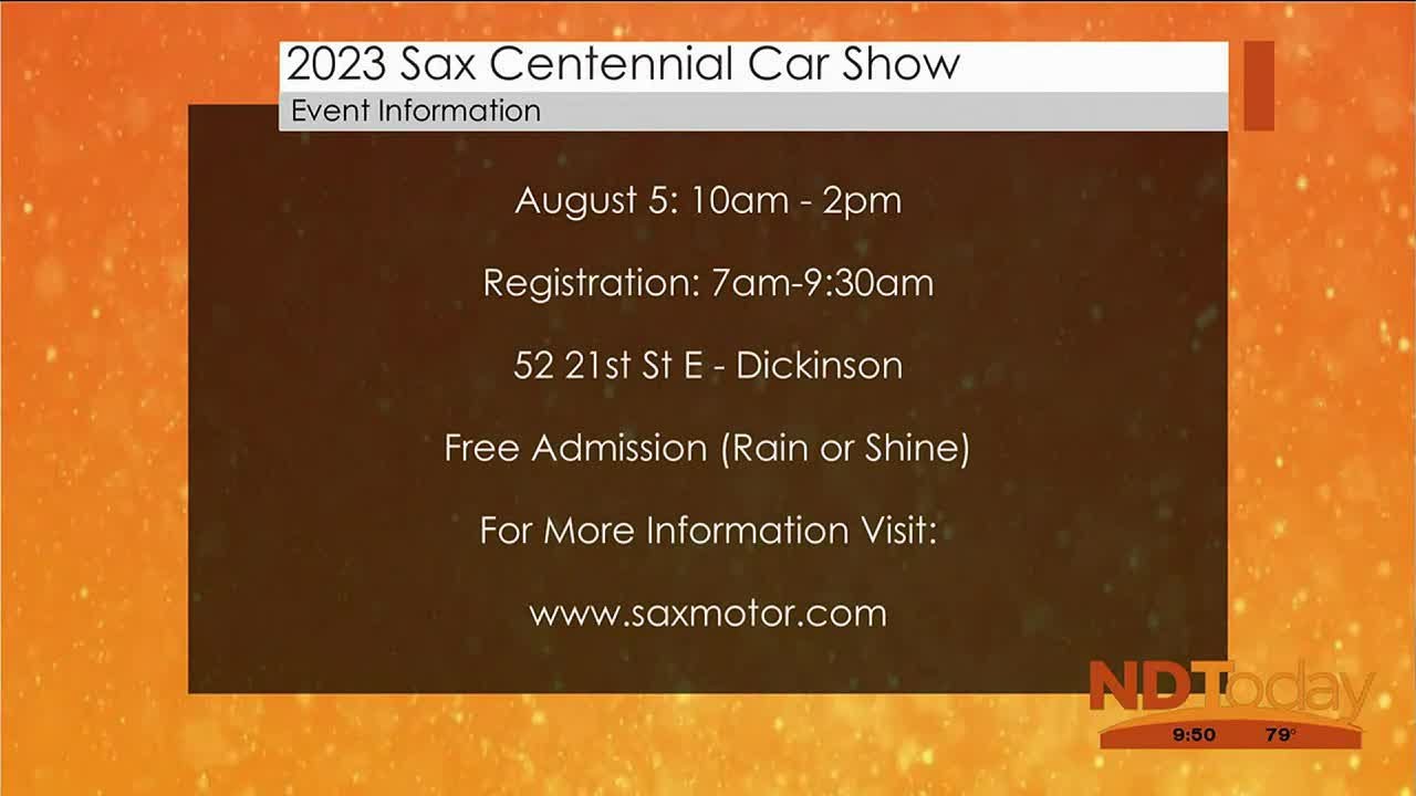 ND Today: Sax Centennial Car Show - YouTube