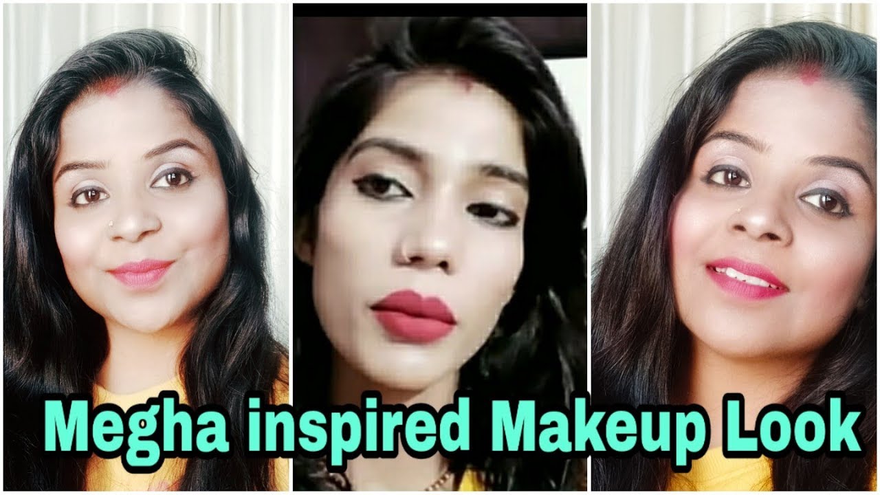 Mishica (Megha) inspired Makeup look.Soft and easy makeup look. - YouTube