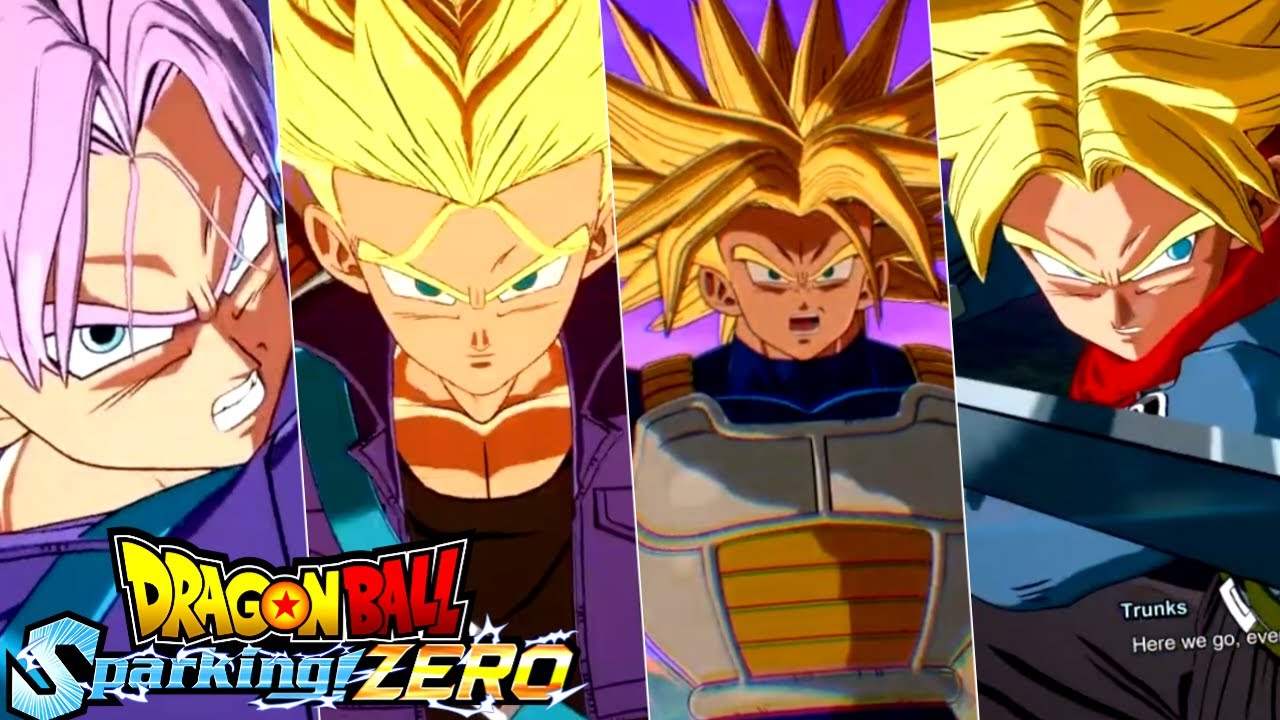 Dragon Ball Sparking Zero - All Future Trunks Gameplay Showcase - YouTube