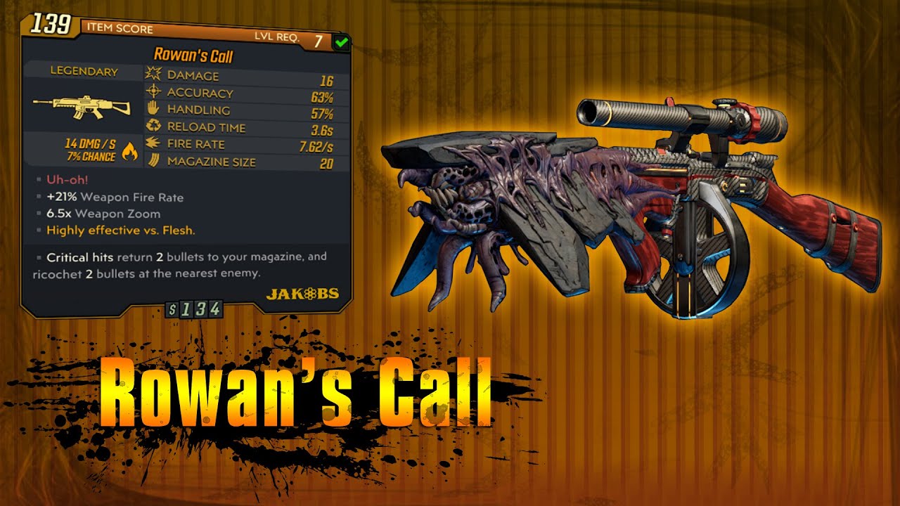 Borderlands 3 Legendary Guide (World Drop) | Rowan's Call - YouTube