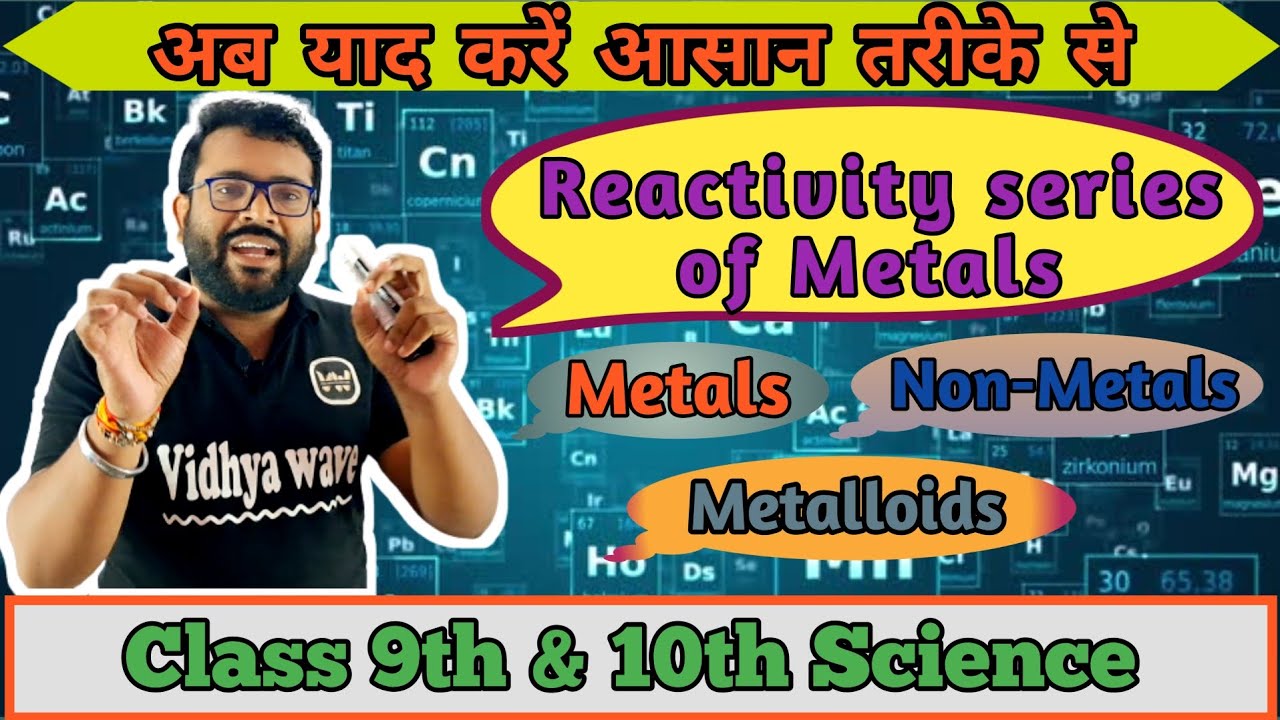 Reactivity series of metals| Metals| Non Metals|Metalloids|#youtube # ...