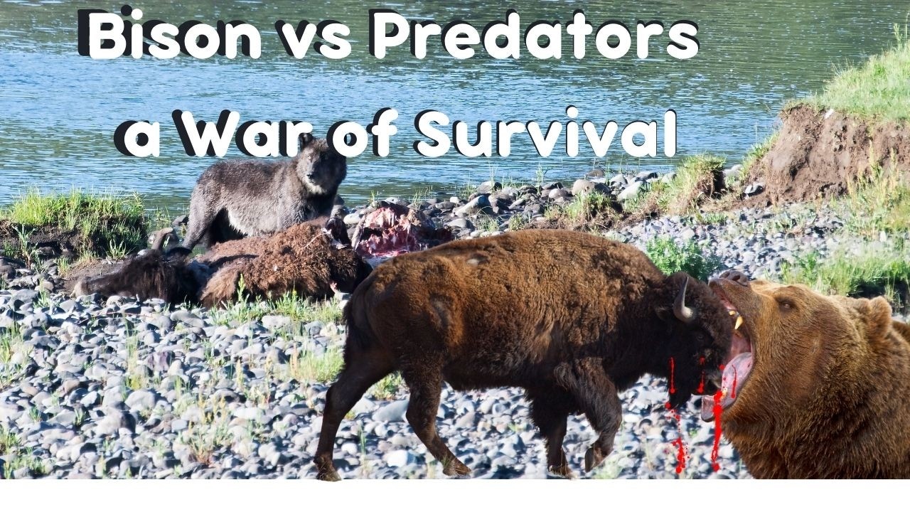 I Witnessed a Bison FIGHT for Survival Against DEADLY Predators ...