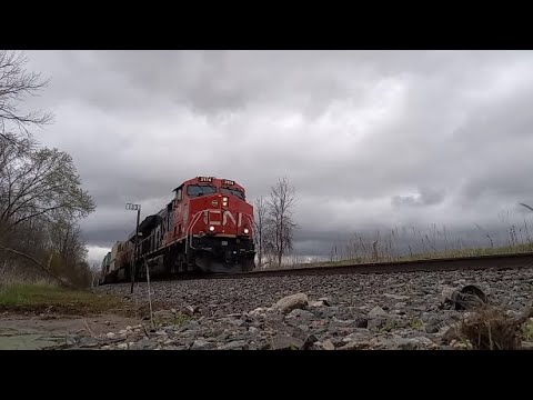 Double Ex-Citi rail trains! Railfanning near Highway D - YouTube