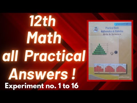 12th math all practical answers !#hscmath #practical #practical_exam # ...