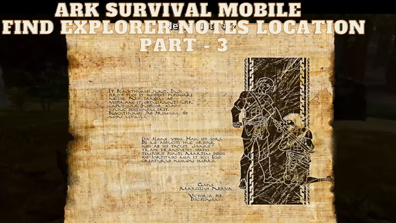 ARK Survival Mobile | Find Explorer Notes Location : Part - 3 | #ark # ...