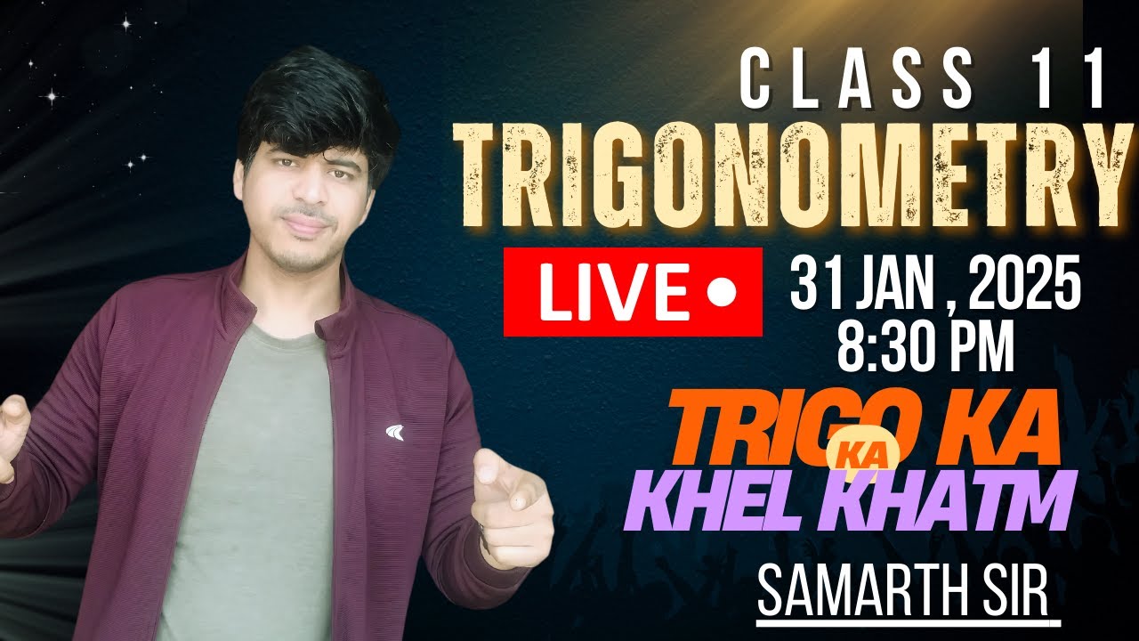 CLASS 11 TRIGONOMETRY : CONCEPT & ALL IMPORTANT QUESTIONS - YouTube