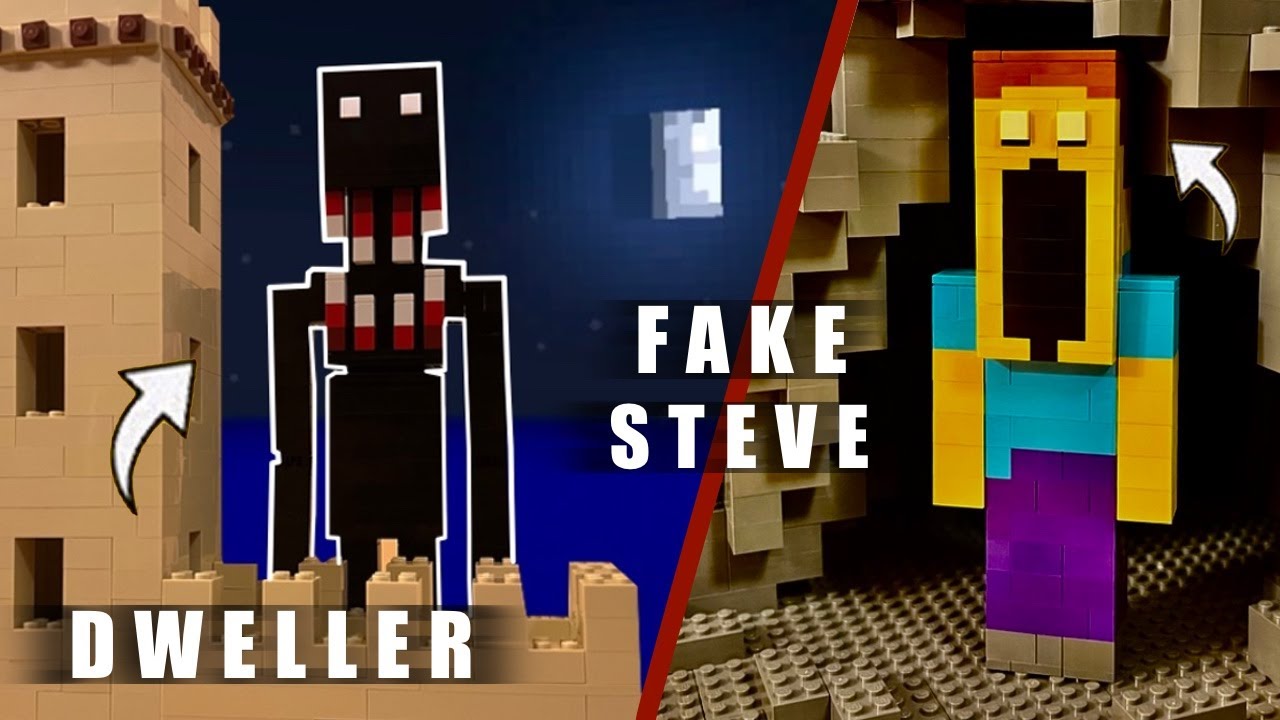 I Made LEGO Scary Minecraft - Night Dweller & Goatman! - YouTube
