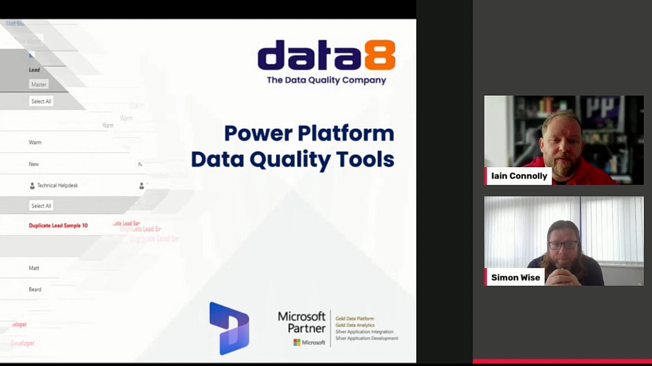 Power Platform Data Quality Tools - Proximo 3 & data8 Webinar - YouTube