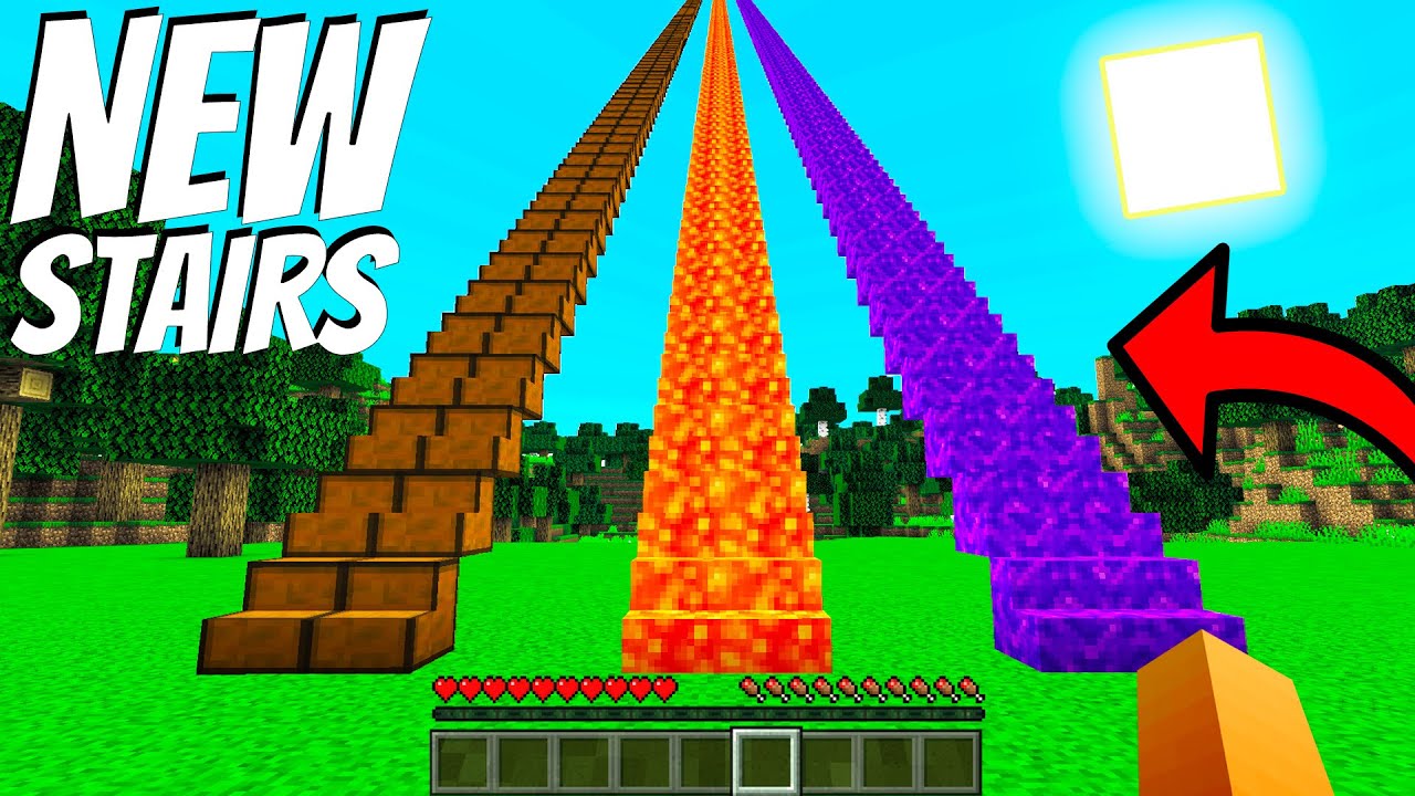 Where do lead NEW SECRET STAIRS in Minecraft? CHEST vs LAVA vs PORTAL ...