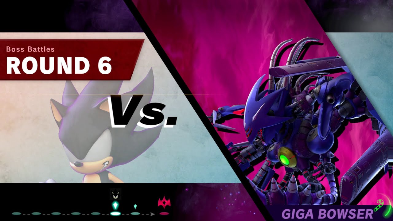 Dark Super Sonic vs SSBU Boss Battles [Overclocking Test - CRASH] -By ...