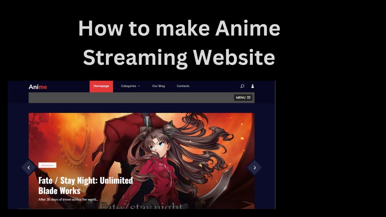 How To Make Anime Website Streaming Using Html Css Js Html Css Js 1742