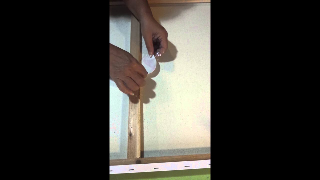 Repairing a ripped canvas. - YouTube