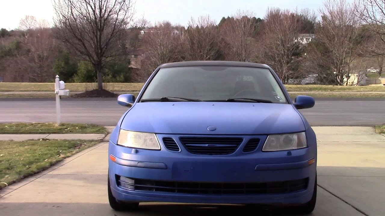 Flex Blue Plasti Dip Car: Saab 9-3 - YouTube
