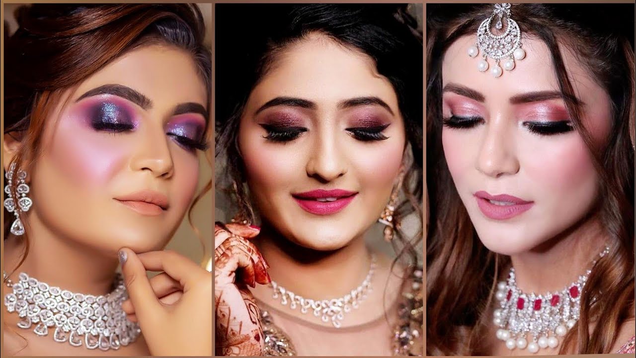 New glamorous engagement bridal makeup look - YouTube