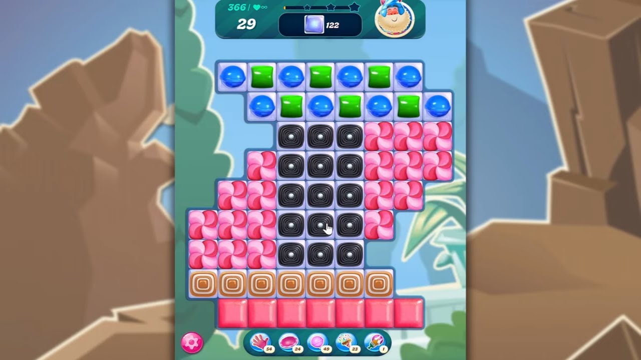 Candy Crush Saga LEVEL 366 NO BOOSTERS (new version)🐟☑️ - YouTube