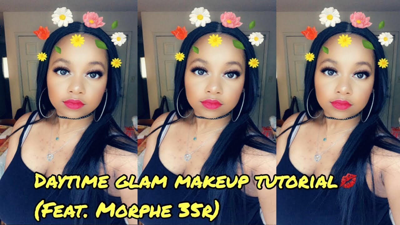 DAYTIME GLAM MAKEUP TUTORIAL (FEAT. MORPHE 35R PALETTE) - YouTube