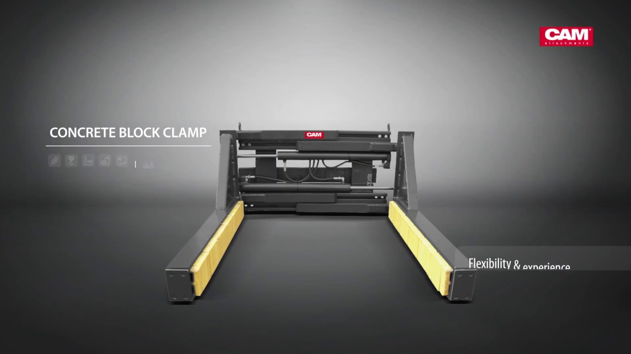 Concrete block clamp CAM attachments - YouTube