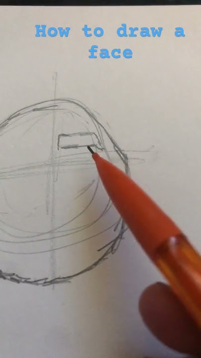 How to draw a face - YouTube