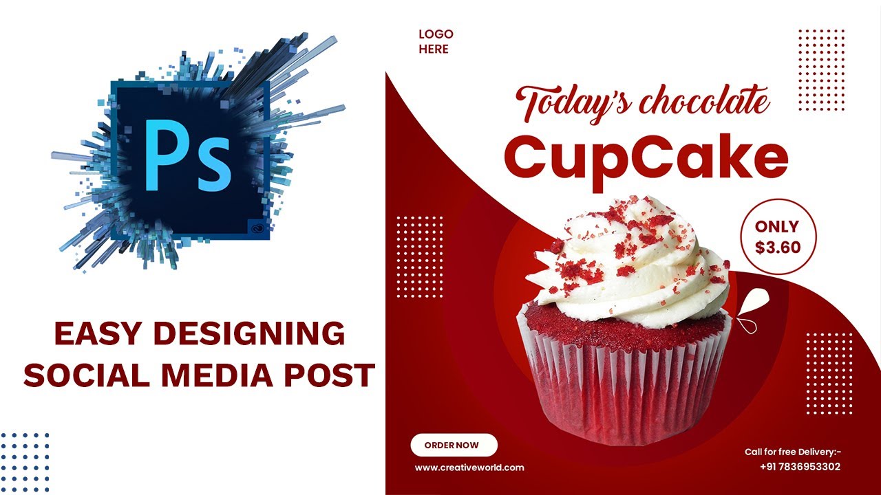 SOCIAL MEDIA POST DESIGN | GRAPHIC DESIGING | PHOTOSHOP TURORIAL DESIGN ...