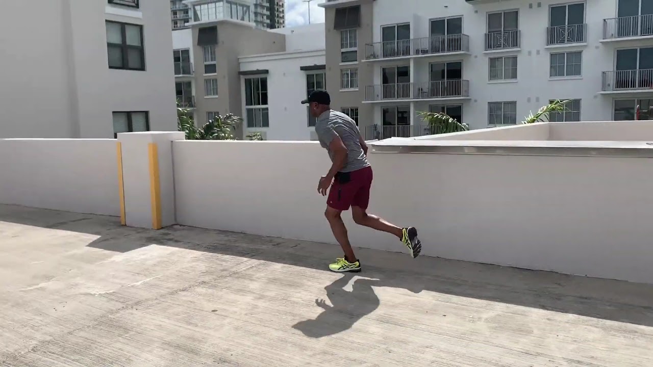 Interval Shuttle Run - at home cardio exercise - YouTube