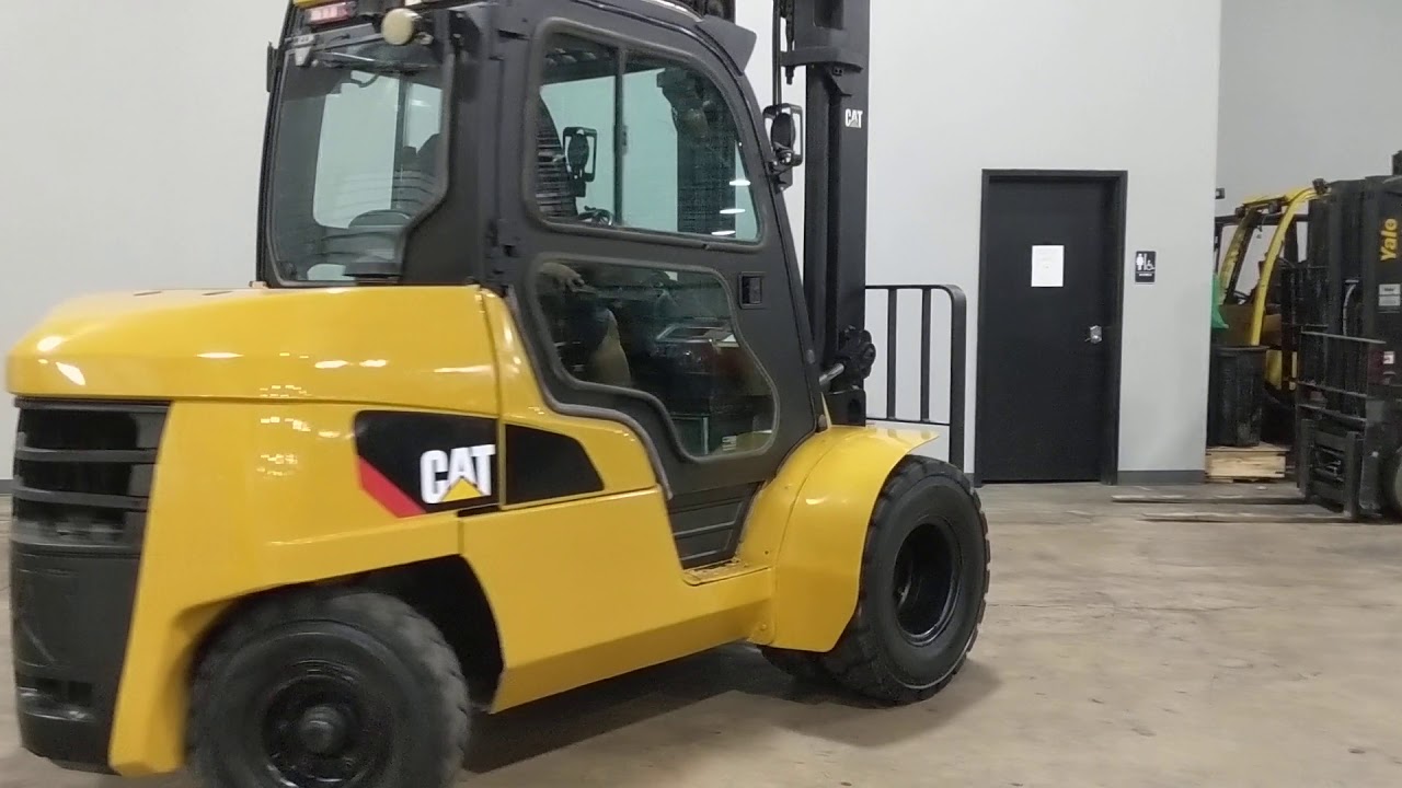 2013 Caterpillar DP50CN1 11,000lb Dual Drive Pneumatic Diesel Forklift ...