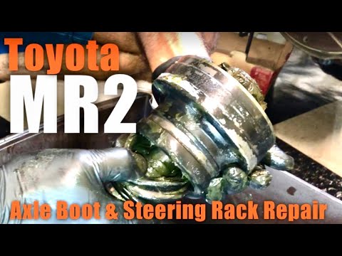 How to Replace a Broken Axle Boot and Steering Rack on your MR2 - YouTube