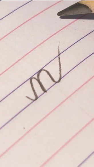 Small letter 'n' in cursive by pencil ️.#calligraphy #art #lettering ...