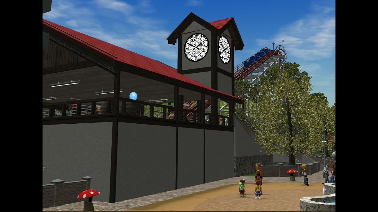 RCT3 Project: The Scream Machine (Arrow Dynamics Corkscrew Coaster) - YouTube