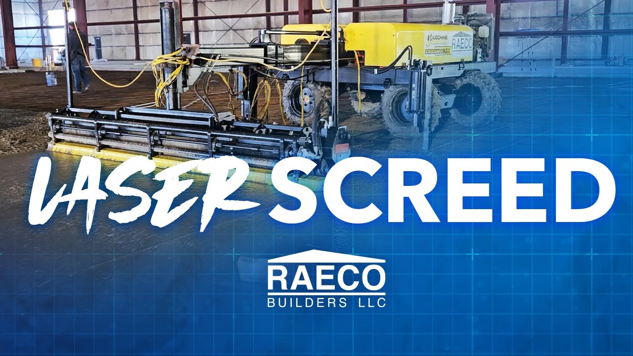 Raeco Concrete Laser Screed - YouTube