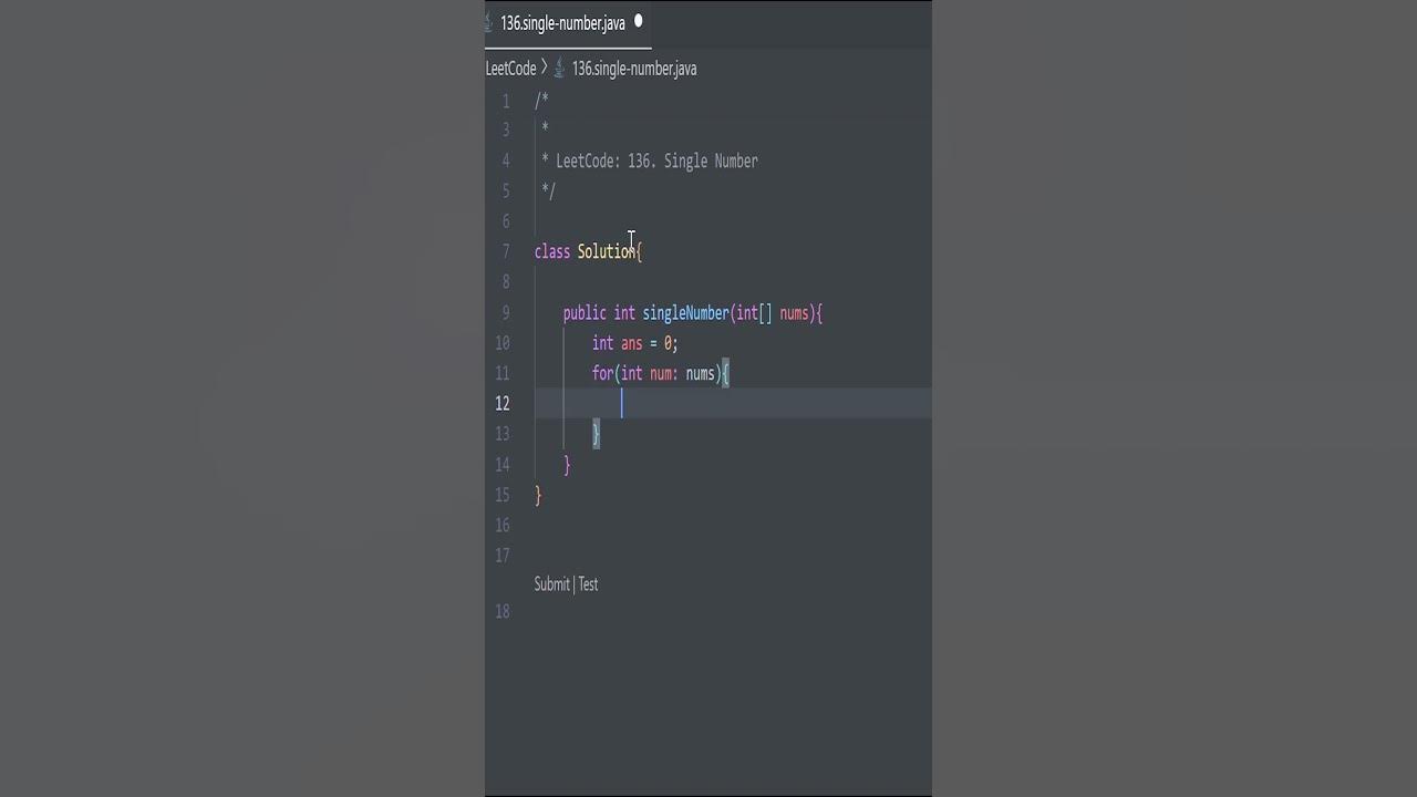 Single Number Amazon Interview Question Leetcode 136 Leetcode Dsa Java Amazon Interview