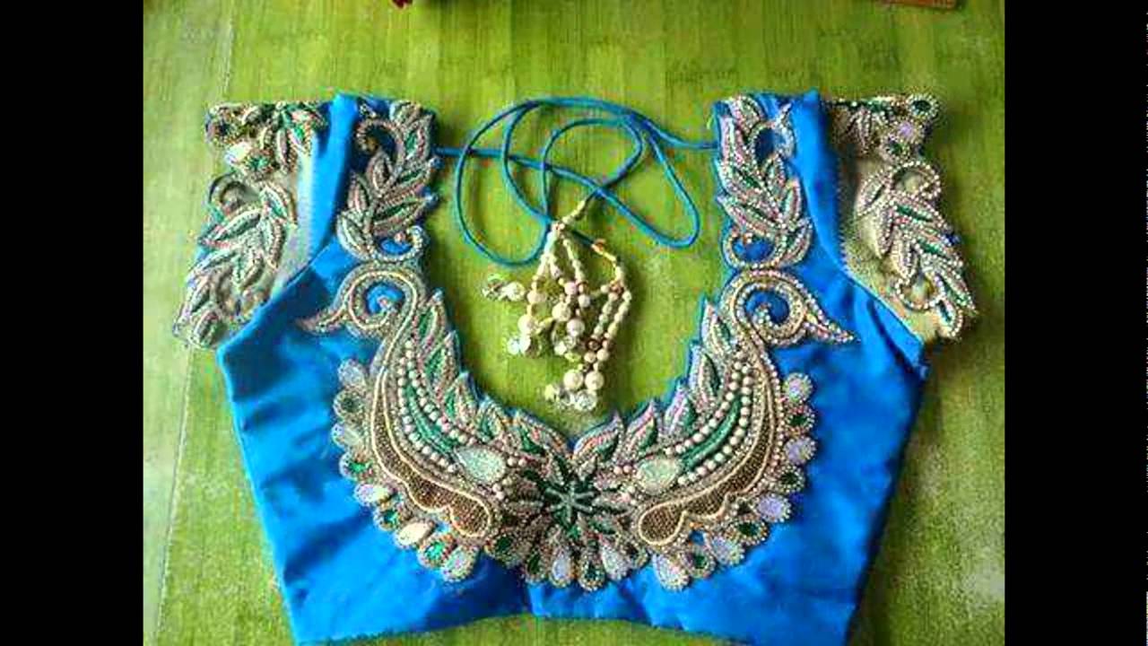 all over muggum work blouses - YouTube