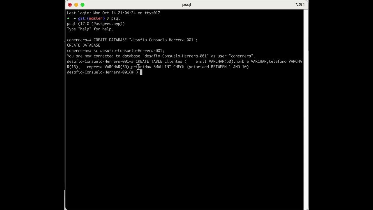 Desafío 1 SQL - YouTube